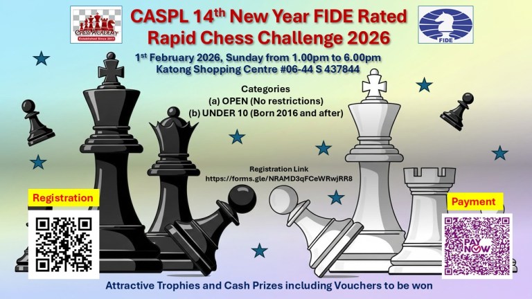 CASPL 14th New Year FIDE Rated Rapid Chess Challenge 2026 – Sunday,1st ...